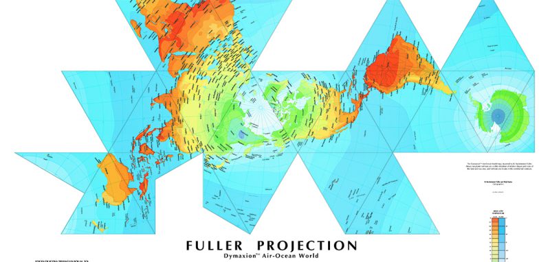 Mapa Dymaxion_1100x525 | Espacio Fundación Telefónica